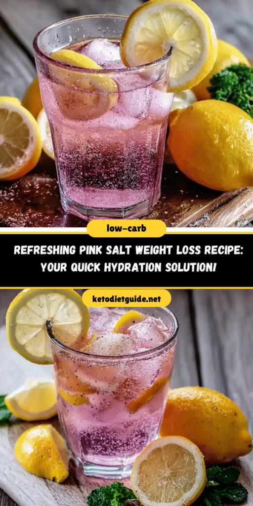 pink salt weight loss drink: Discover a Refreshing Drink!