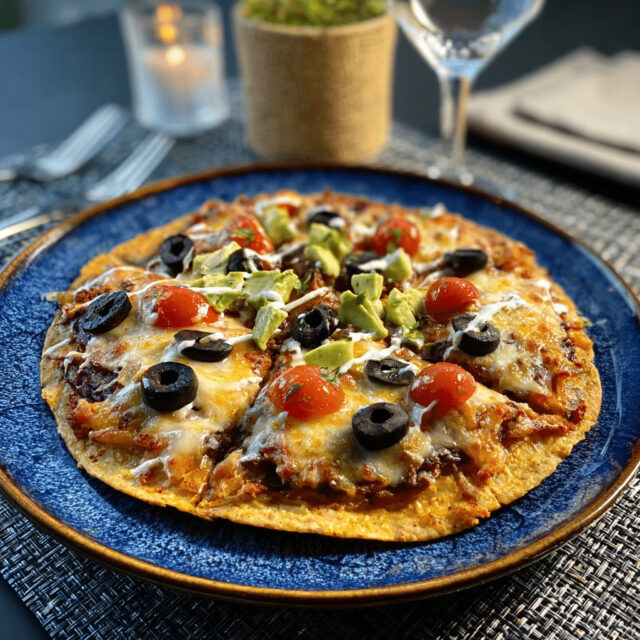 Taco Pizza on Low Carb Tortilla Crust: A Delicious Twist!
